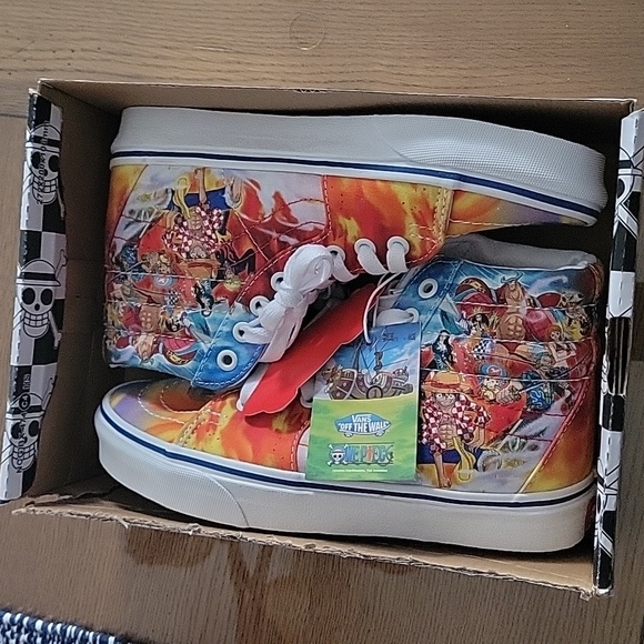 Vans | Shoes | New Vans X One Piece Sk8 Hi Sneakers Monkey D Luffy Mens ...
